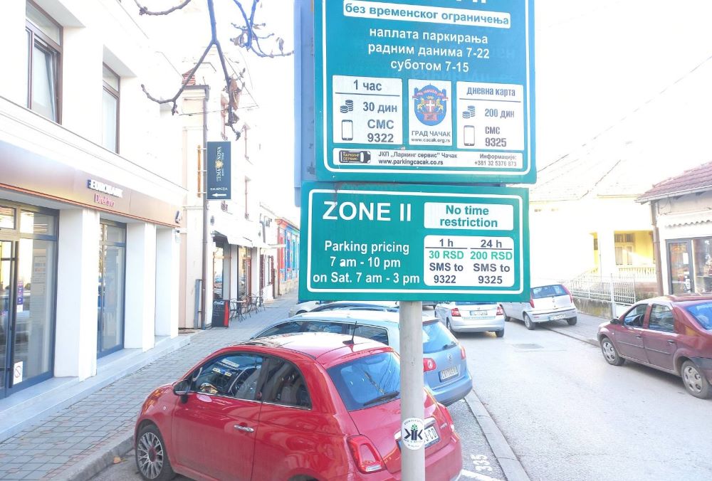 Od 1. februara nove zone i cene parkiranja u Čačku, ovo su svi podaci (MAPA) - Morava Info
