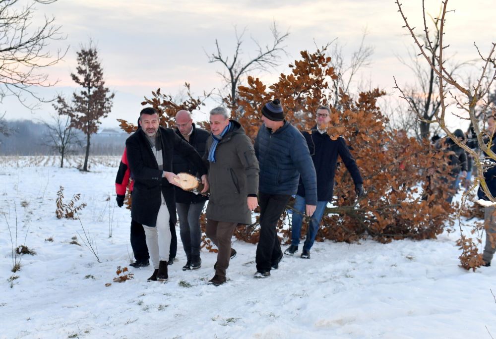 Predstavnici gradskog rukovodstva odsekli badnjak u Lipnici (FOTO ...